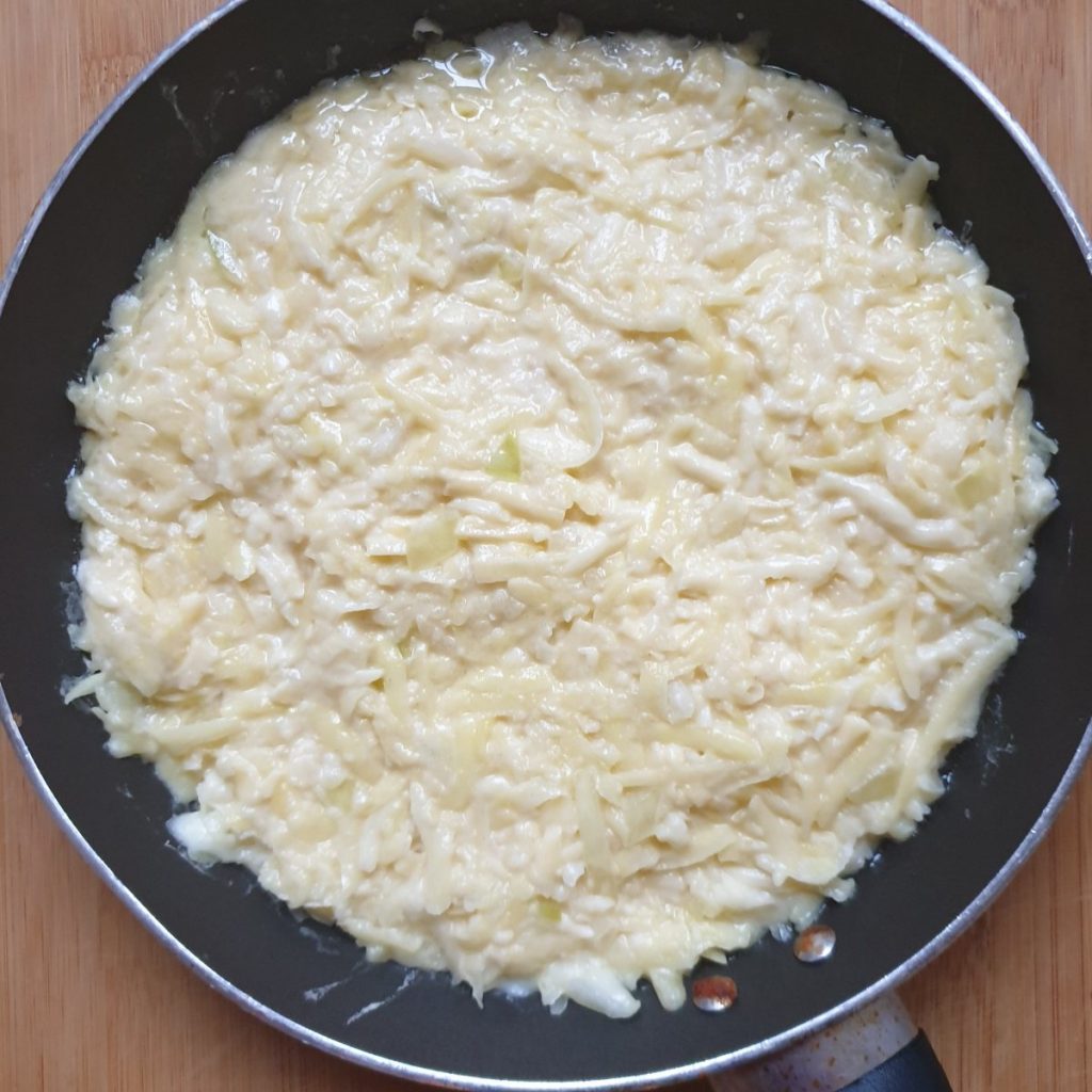 Potato Frittata with cheese - posh hash browns - Foodle Club