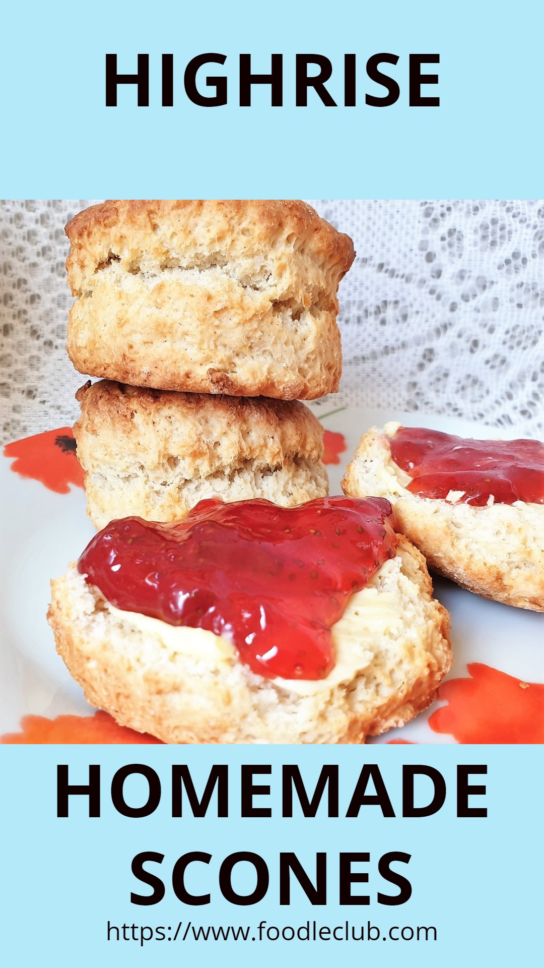 Quick and easy homemade scones - only 4 ingredients - Foodle Club