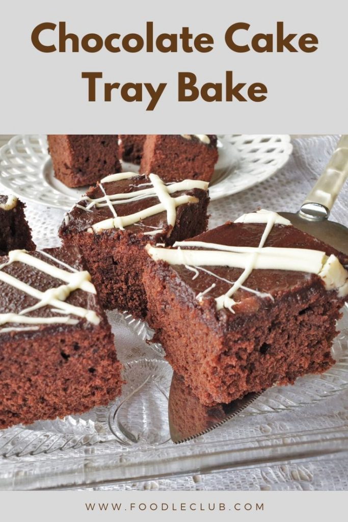 Quick Mix Chocolate Cake Tray Bake - Foodle Club