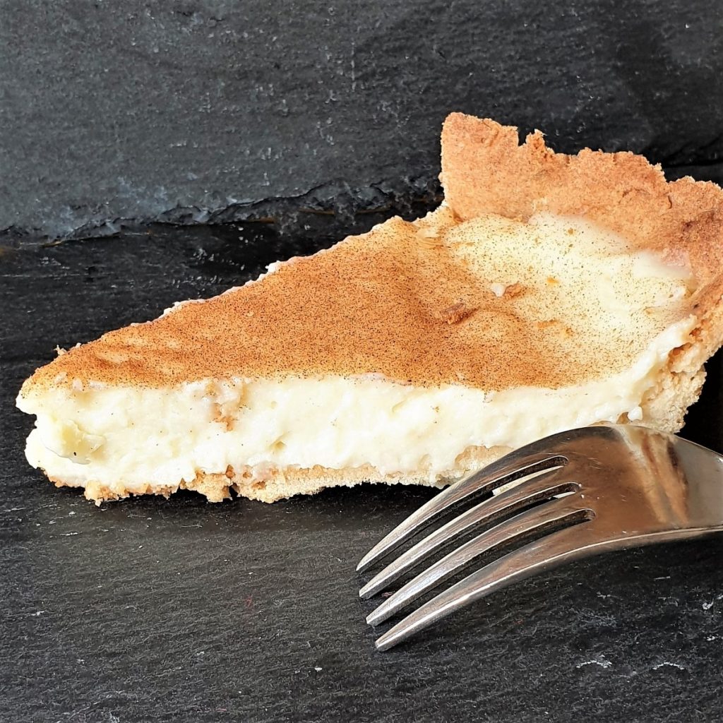 Milk Tart - a traditional South African custard tart - Foodle Club