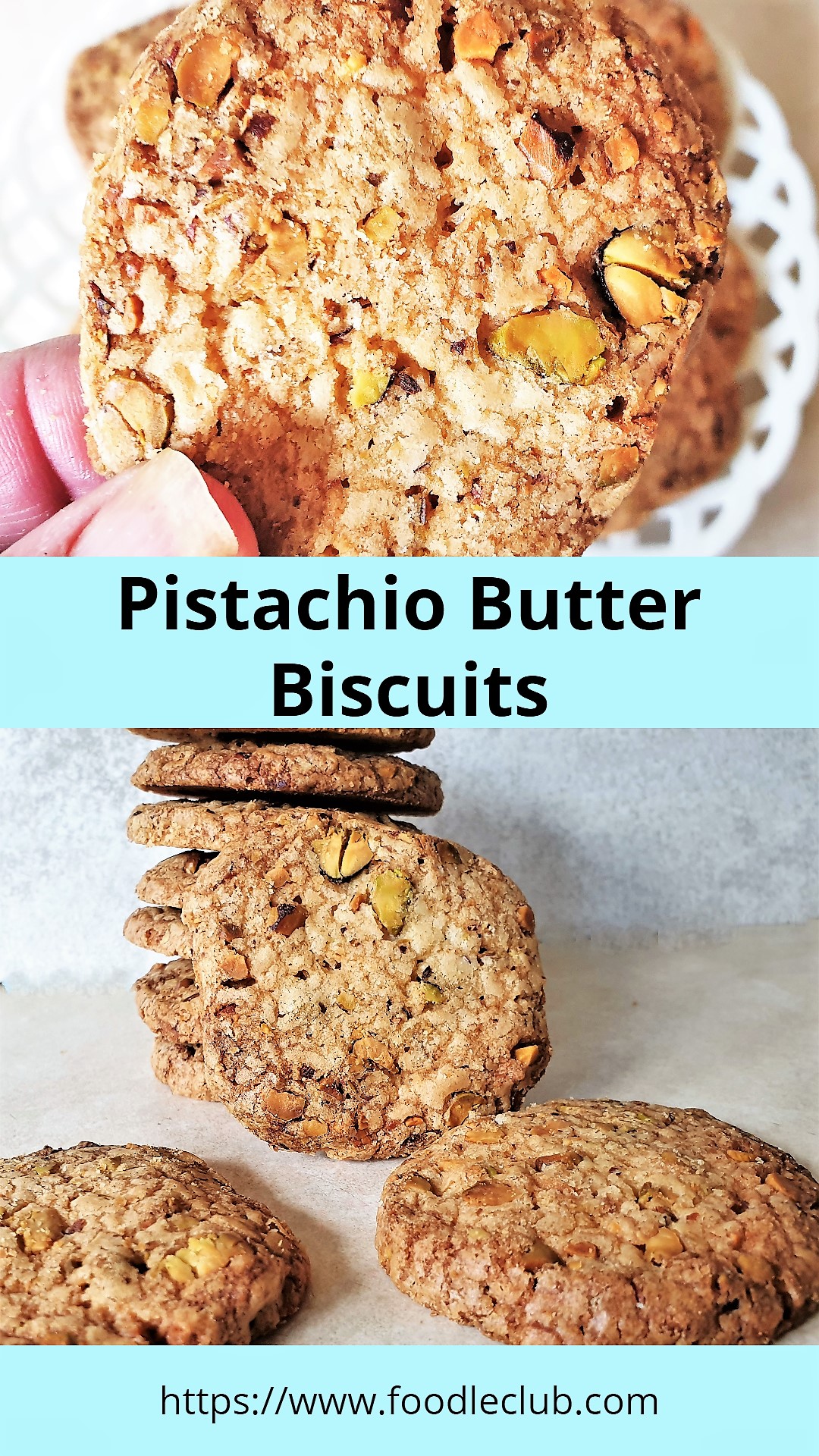 Crispy pistachio butter biscuits - with extra crunch - Foodle Club