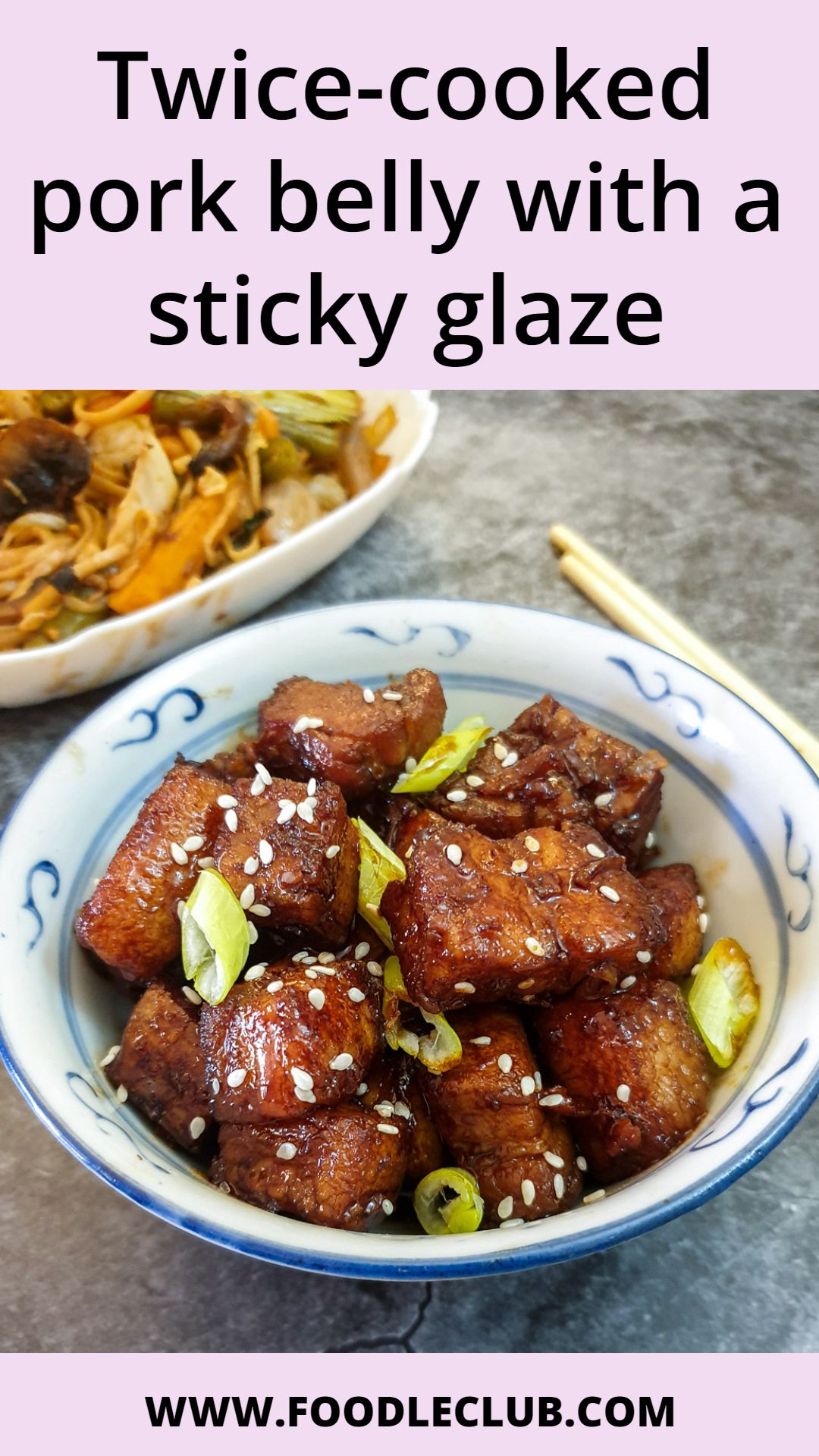 Twice cooked pork belly - with a sticky glaze - Foodle Club