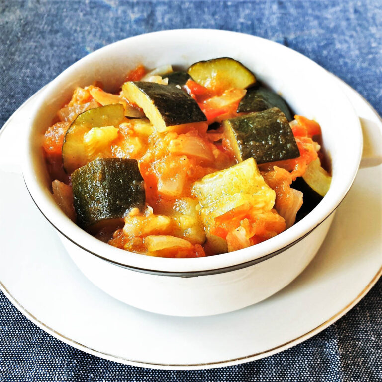 Baby Marrows with Tomato and Onion