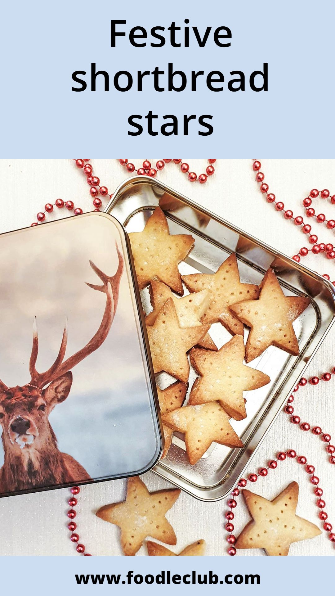 Easy shortbread stars - a 3-ingredient recipe - Foodle Club