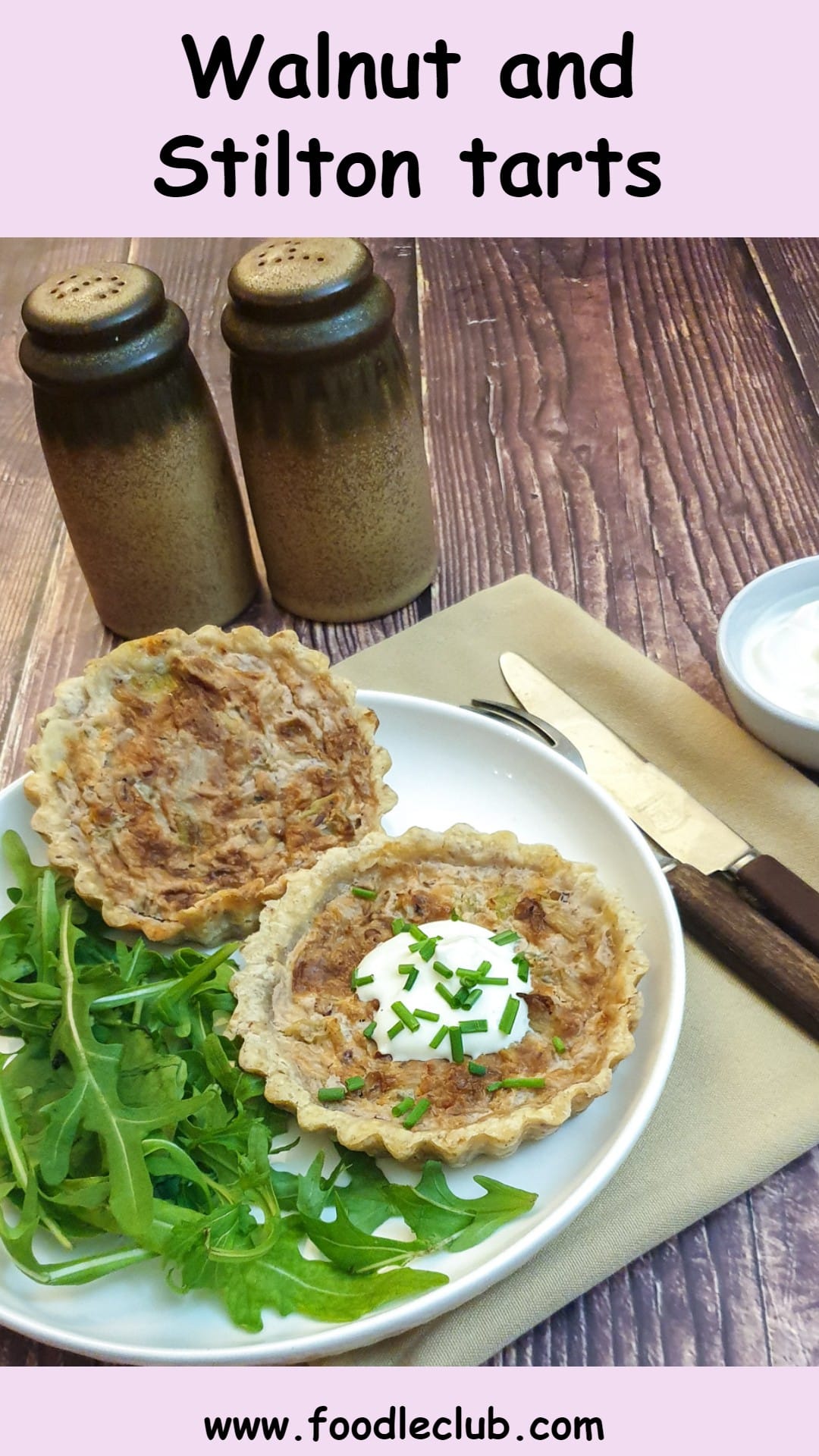 Stilton and walnut tarts - Foodle Club