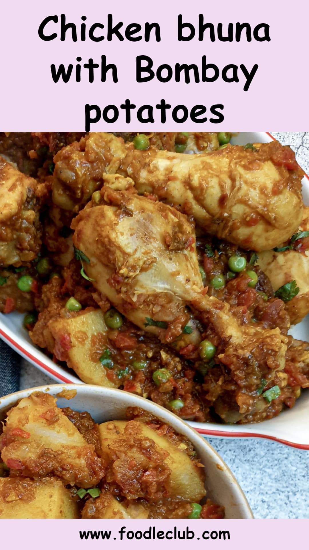 Chicken bhuna with Bombay potatoes - Foodle Club