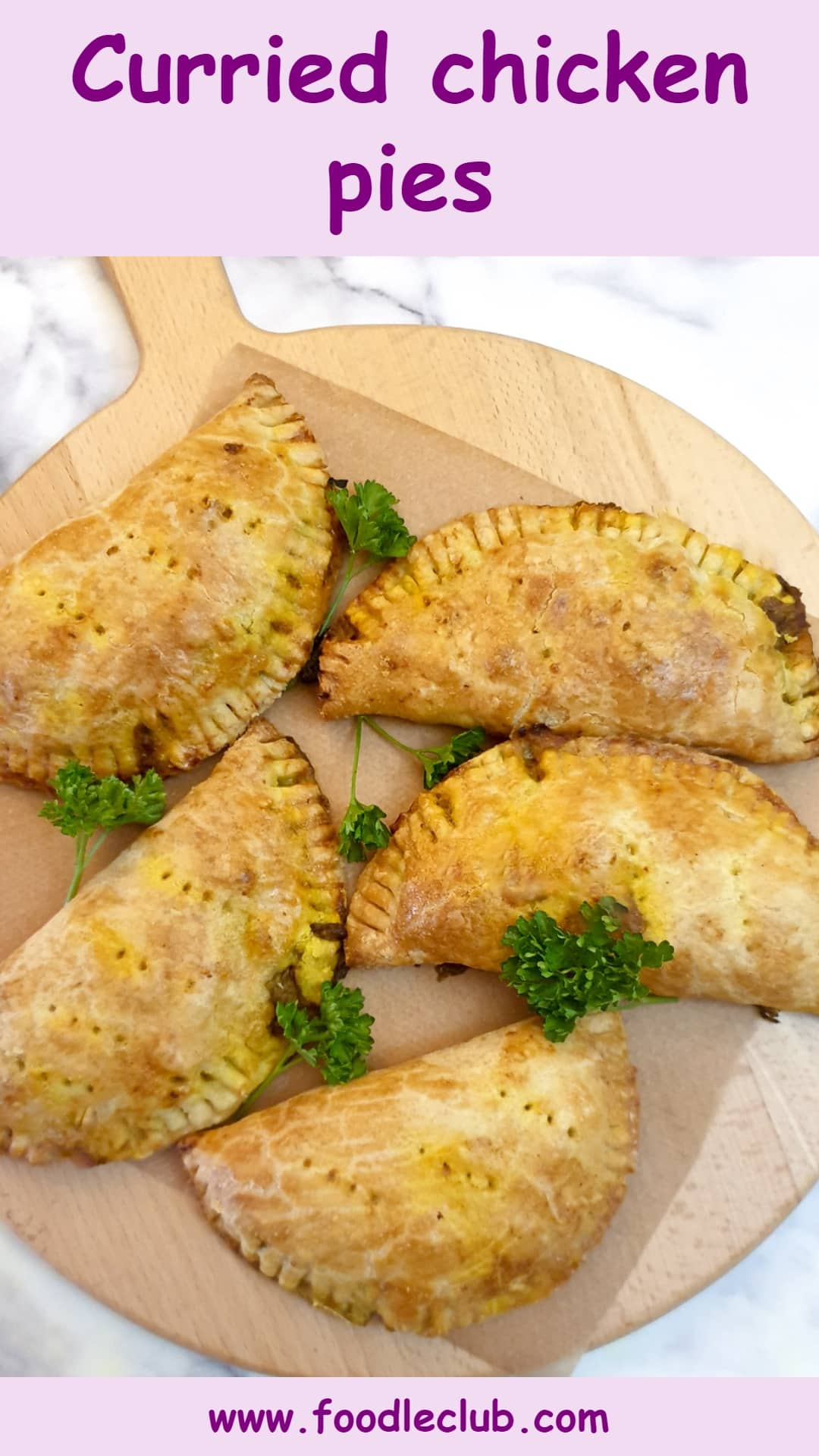 Curried chicken pies - Foodle Club