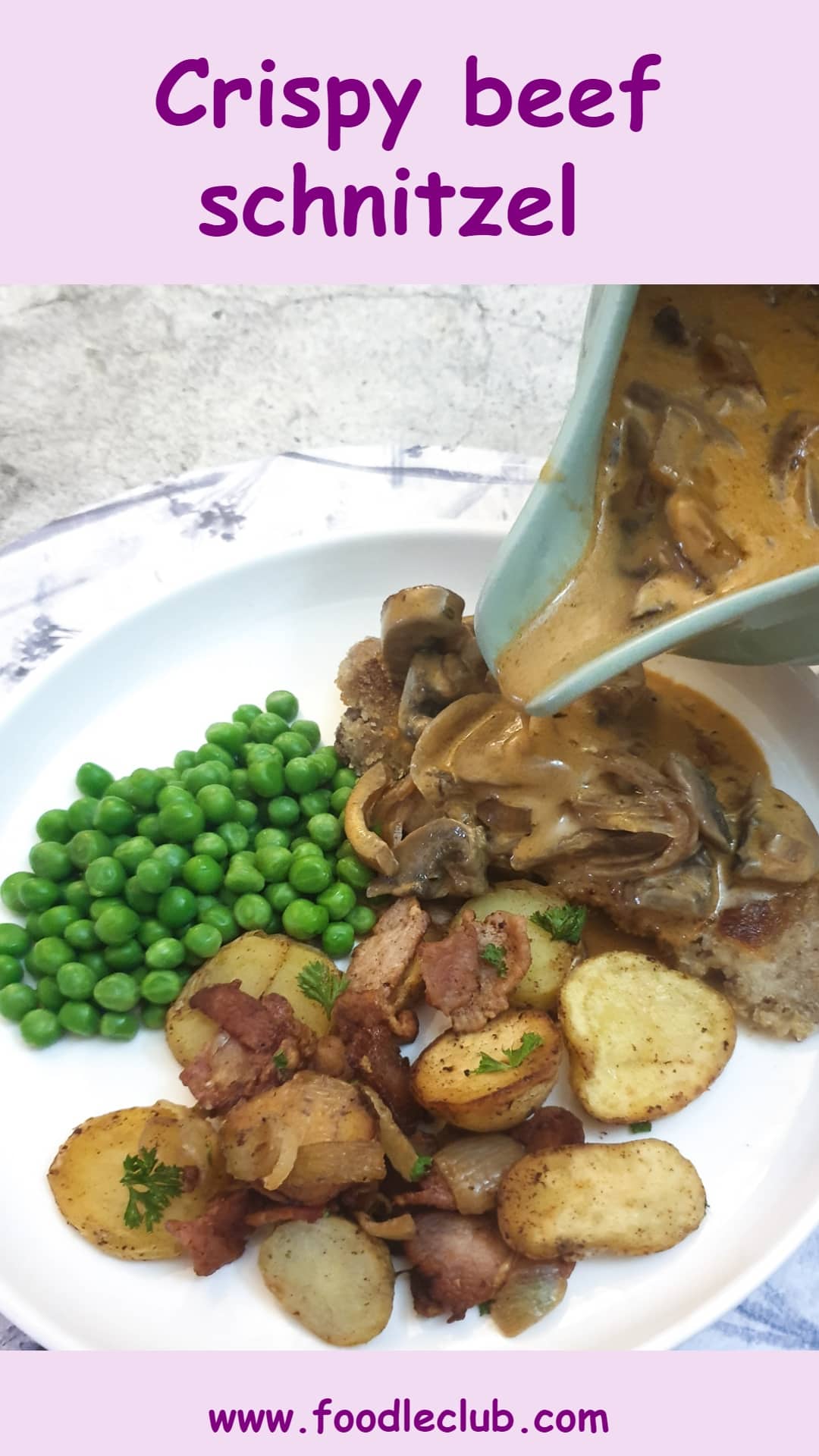 Crispy crumbed beef schnitzels - Foodle Club