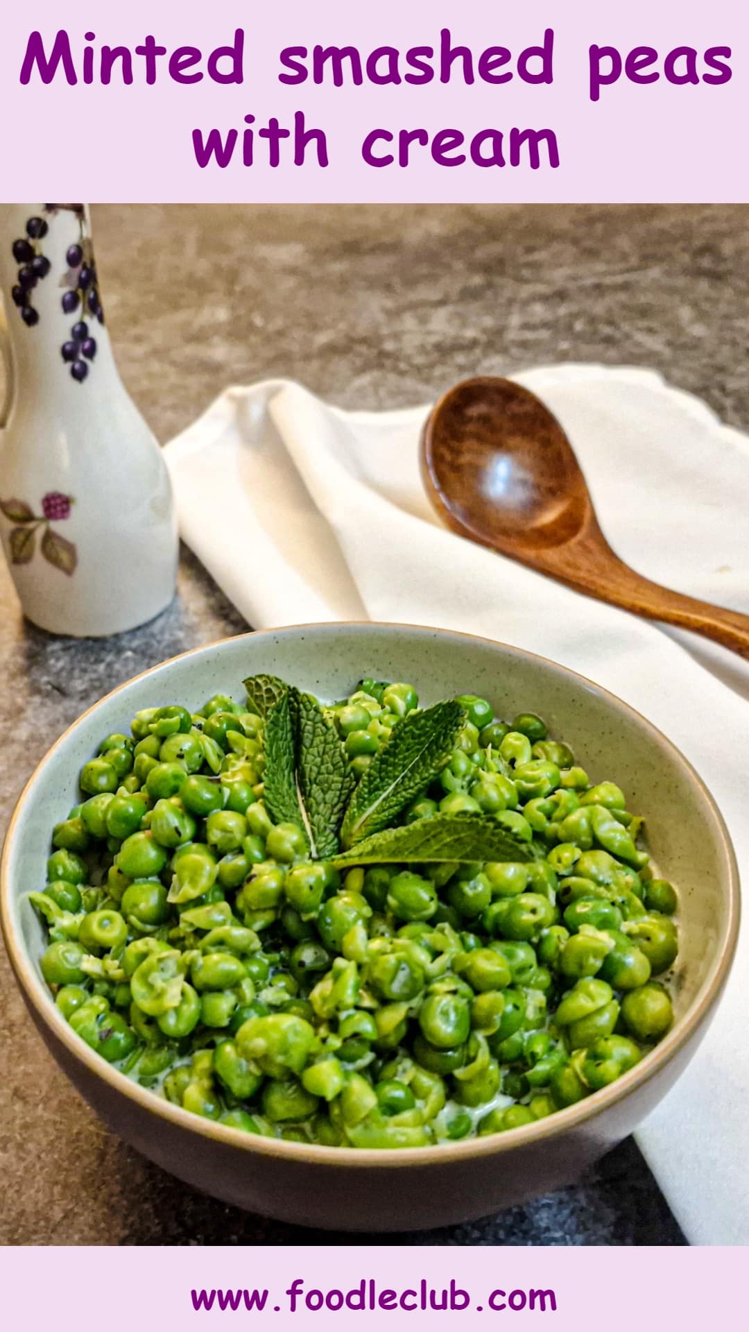 Minted smashed peas - Foodle Club