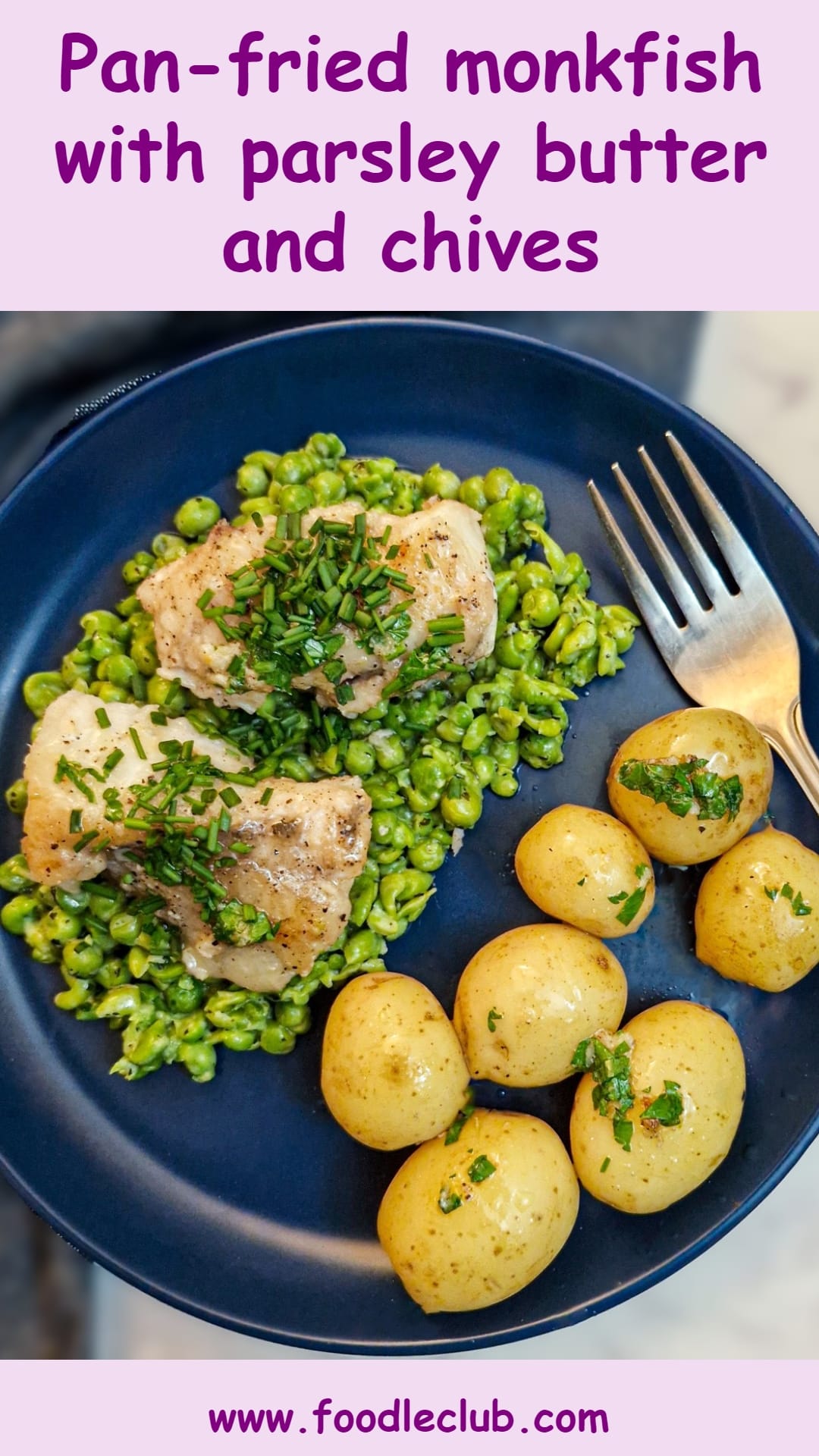 Pan-fried monkfish with parsley butter - Foodle Club