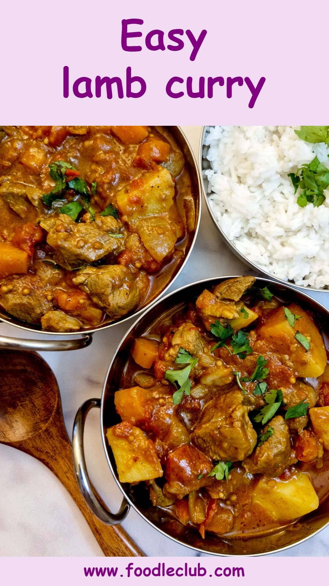 Easy Lamb Curry - homemade from scratch - Foodle Club