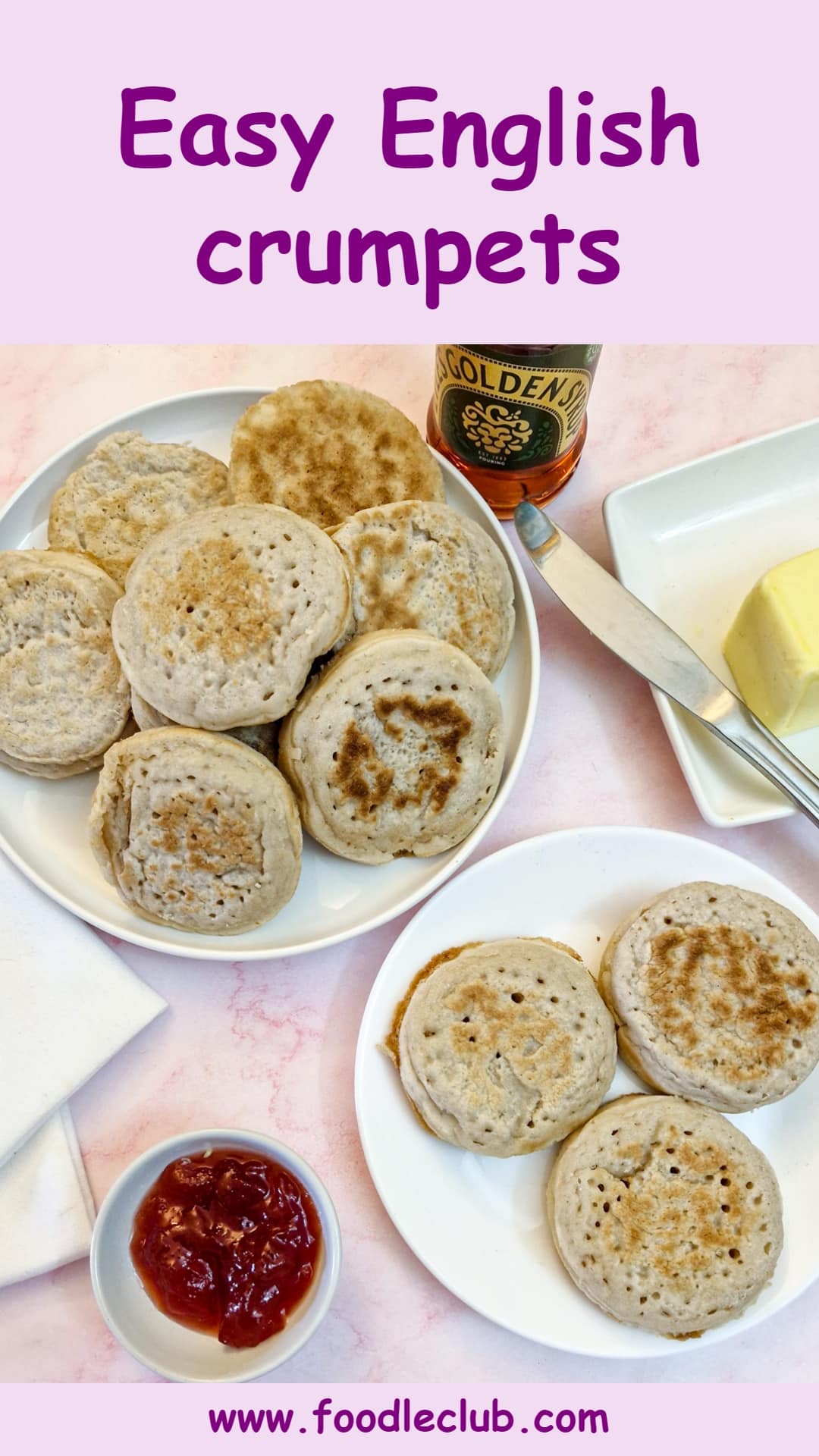 Proper English crumpets (pikelets) - Foodle Club