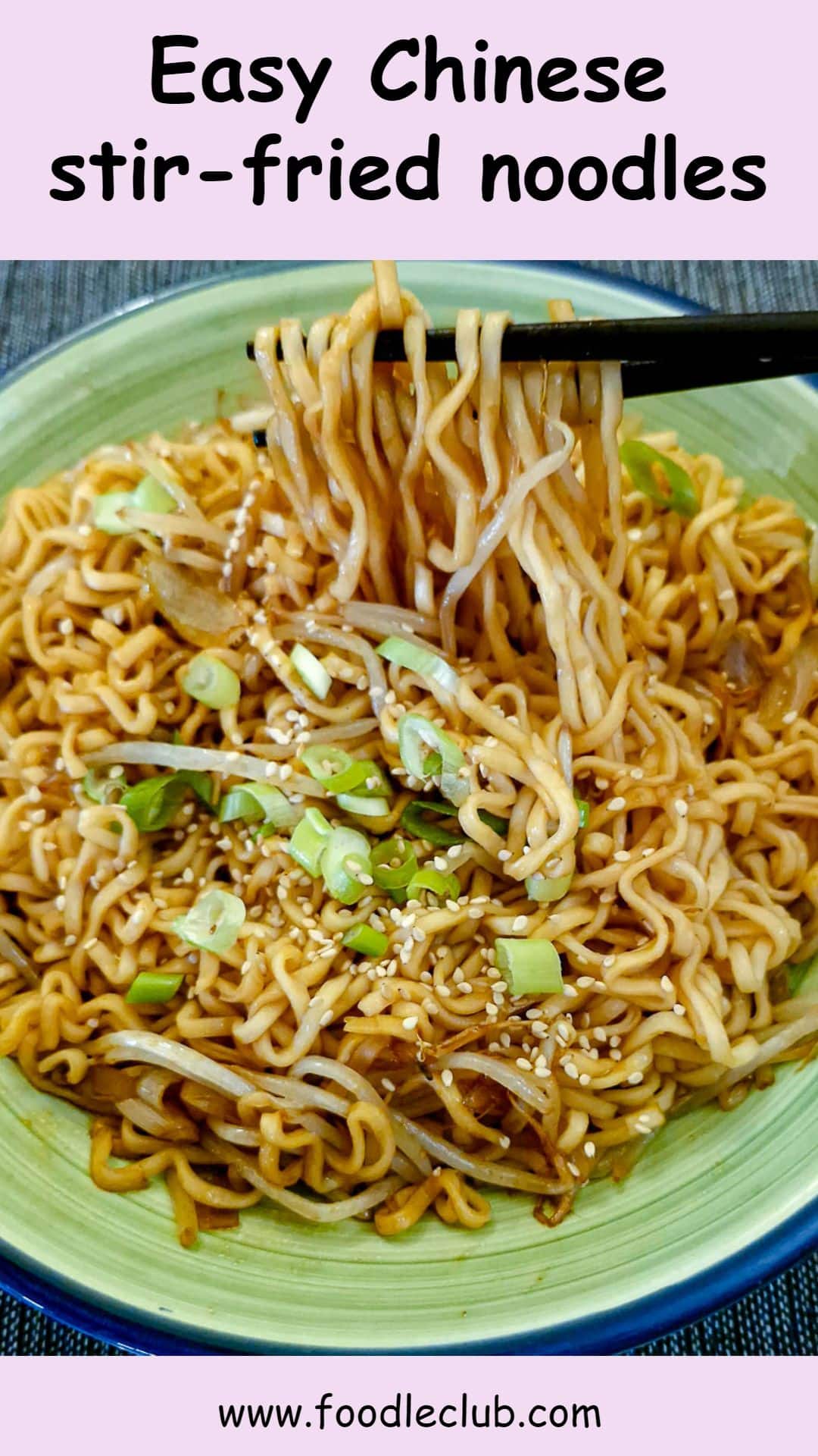 Chinese stir-fried noodles with beansprouts - Foodle Club