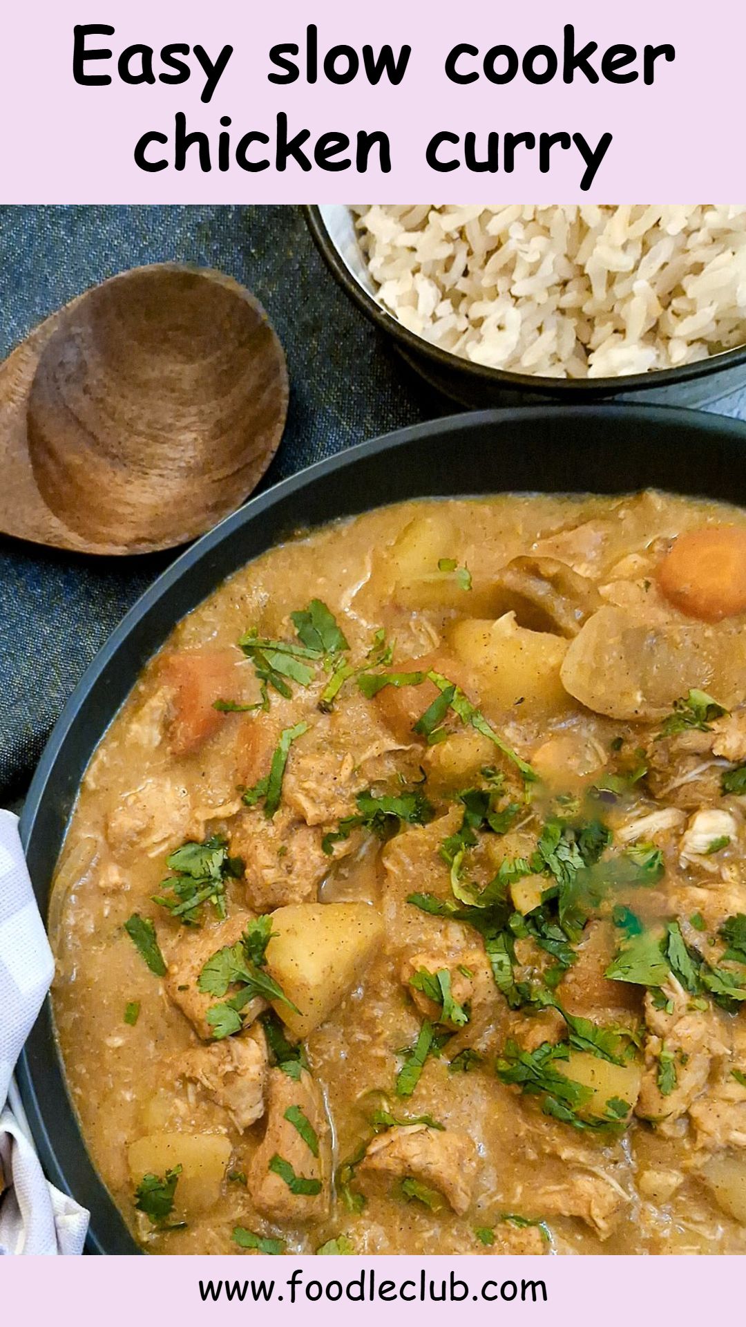 Easy slow cooker chicken curry - Foodle Club