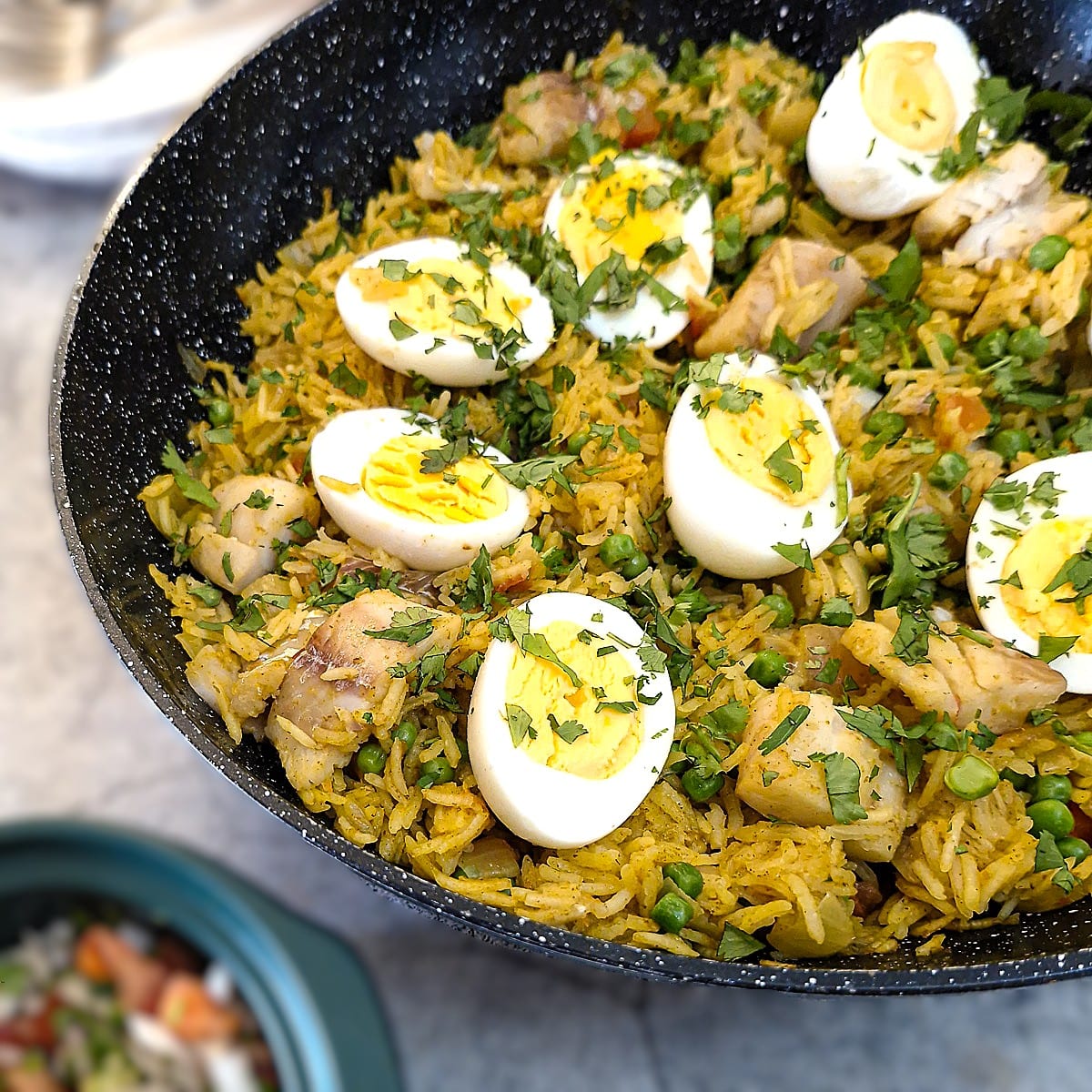 Curried fish and rice pilaf - with hard-boiled eggs - Foodle Club