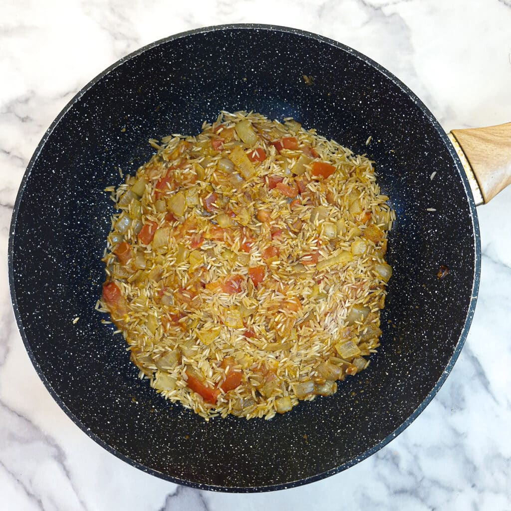 Curried fish and rice pilaf - with hard-boiled eggs - Foodle Club