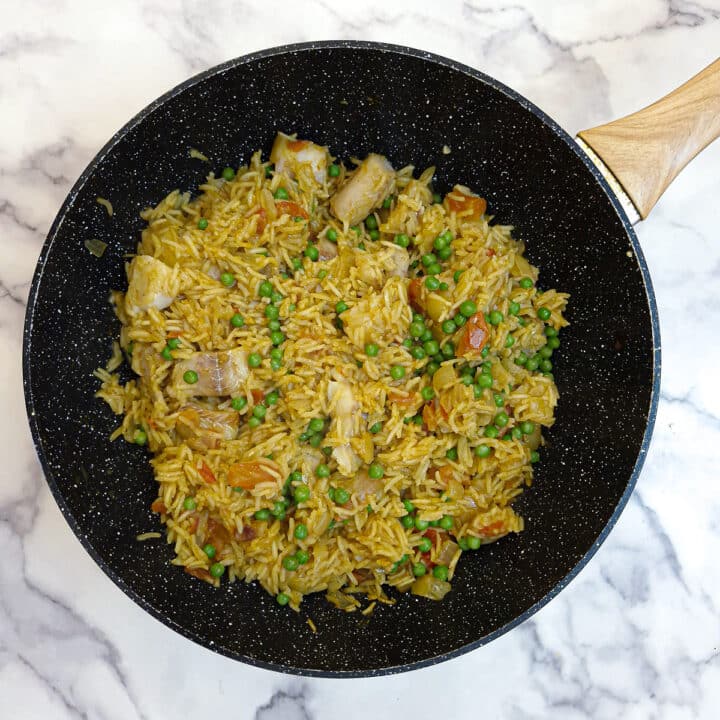 Curried fish and rice pilaf - with hard-boiled eggs - Foodle Club