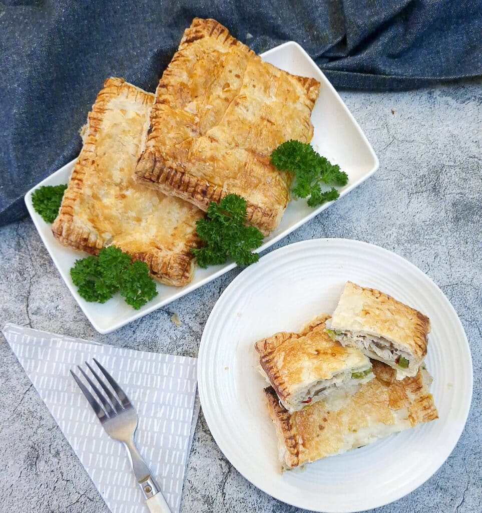 Easy leftover chicken a la king pies - Foodle Club
